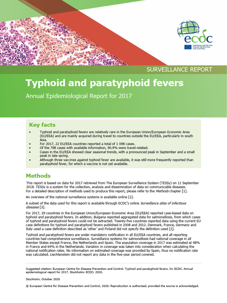 AER For 2017 Typhoid and Paratyphoid Fevers | PDF | Health Sciences ...