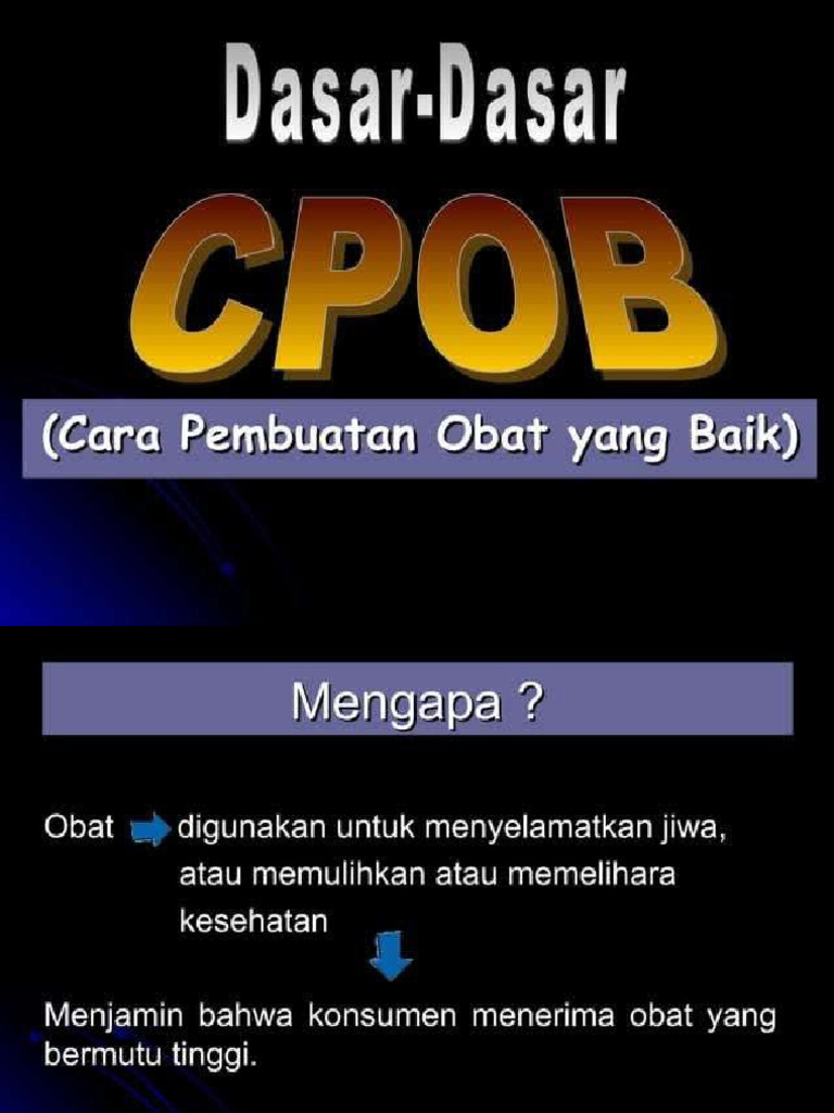 Cpob Dasar | PDF