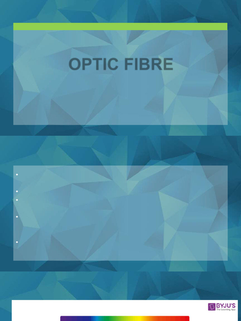 Optic Fiber | PDF | Optical Fiber | Fiber Optic Communication