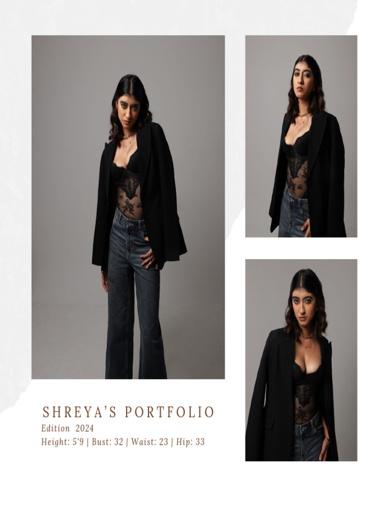Shreya's 2024 Modeling Portfolio | PDF