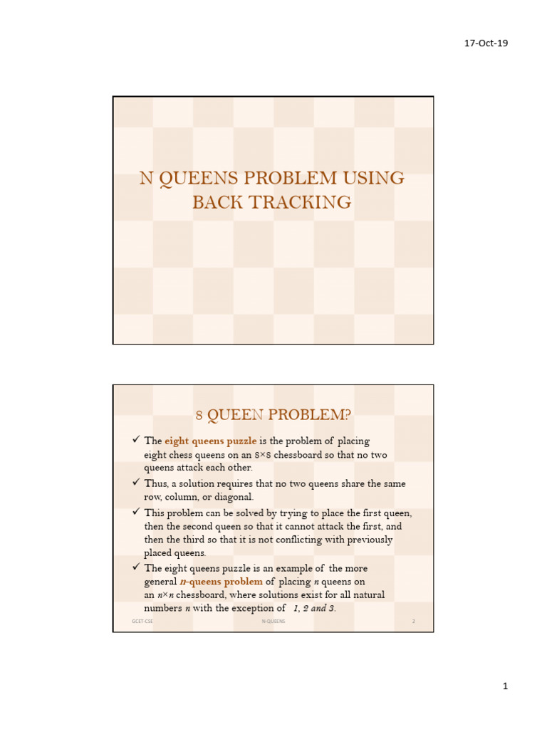 N-Queens Problem | PDF