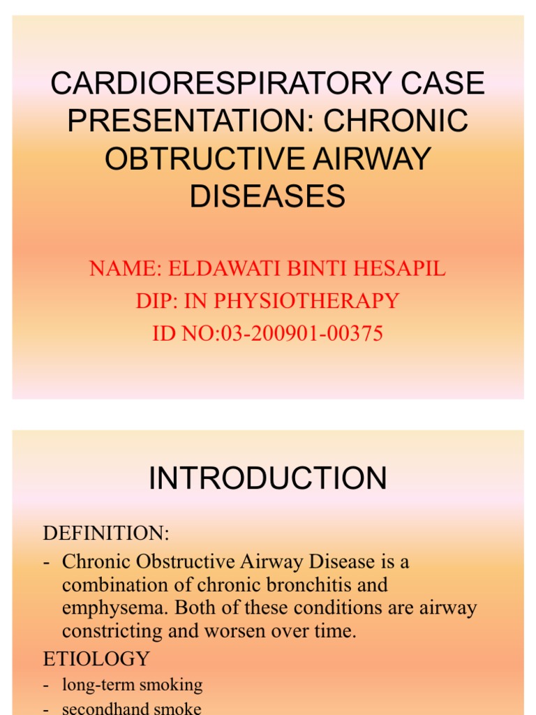 Cardiorespiratory Case Presentation Sem 8 | PDF