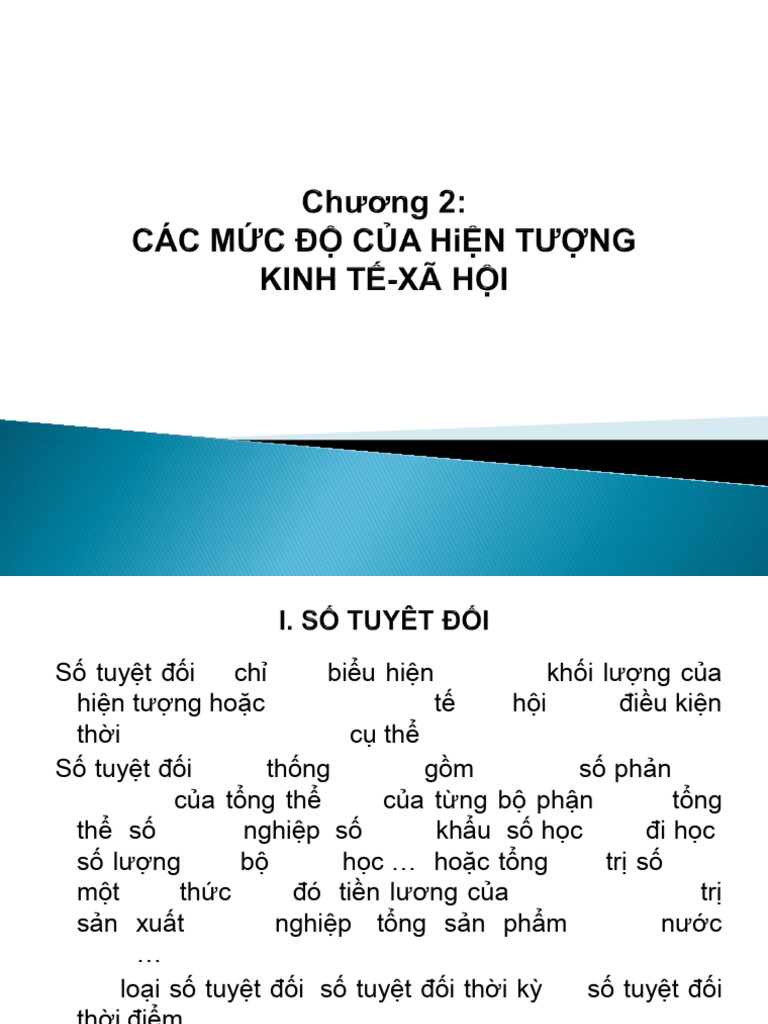 Chương 2-Các mức độ của hiện tượng KT-XH | PDF