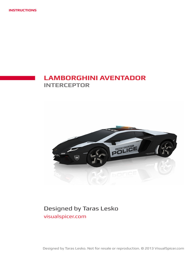 Lamborghini Aventador Interceptor Guide | PDF | Sports Cars ...