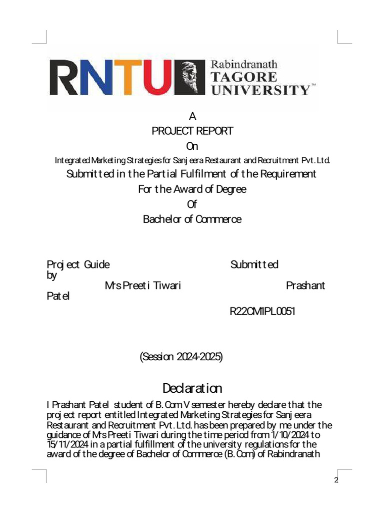 Prashant Original Final | PDF | Recruitment | Talent Management