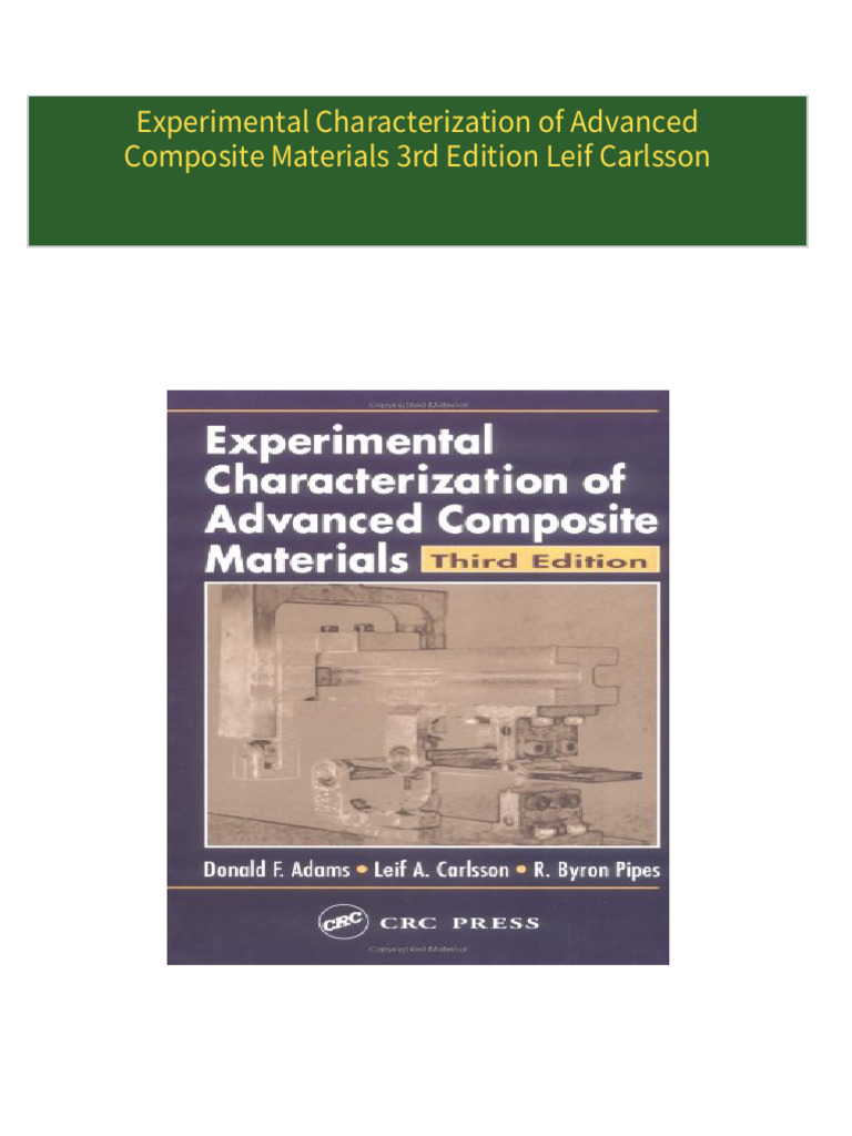 Experimental Characterization of Advanced Composite Materials 3rd ...