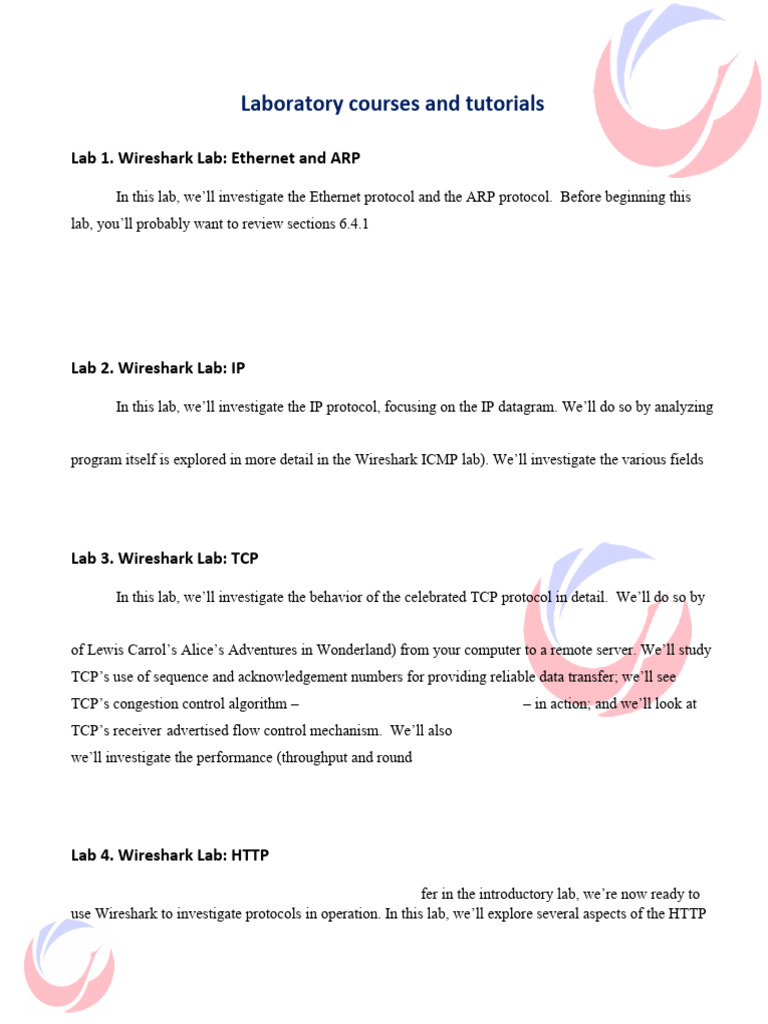 CMU CS 252 Laboratory Courses and Tutorials | PDF | Transmission Control Protocol | Internet ...