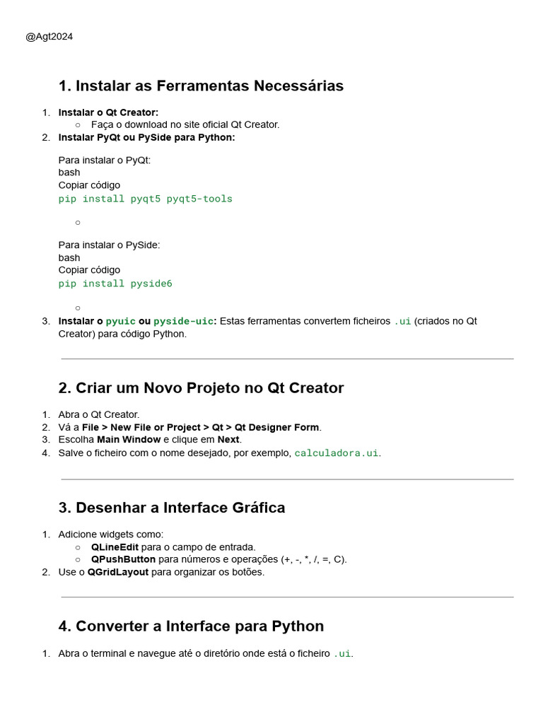 Qt Creator para Python | PDF