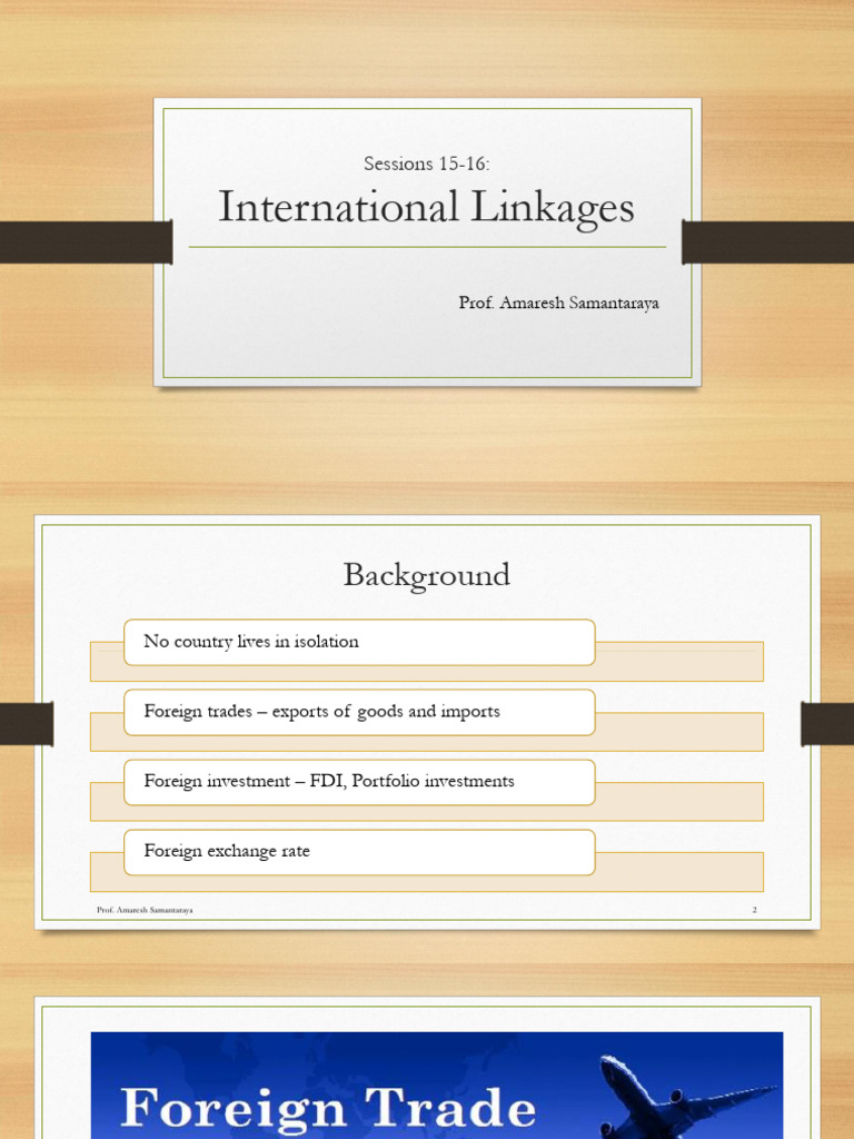 Sessions 15-16 - International Linkages | PDF | Exchange Rate | Fiscal Policy