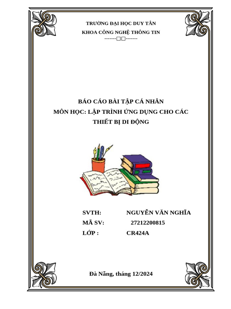 Mau Bao Cao Bai Tap Lon | PDF
