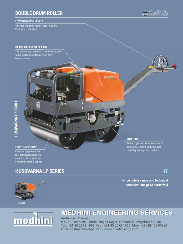 husqvarna-lp-6500-double-drum-roller | PDF