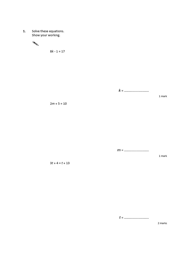 Revision On Algebraic Manipulations | PDF | Equations | Algebra