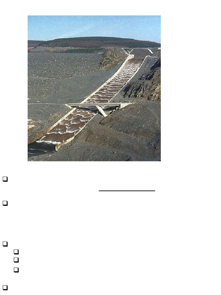 Chute Spillway Design and Components | PDF | Spillway | Dam