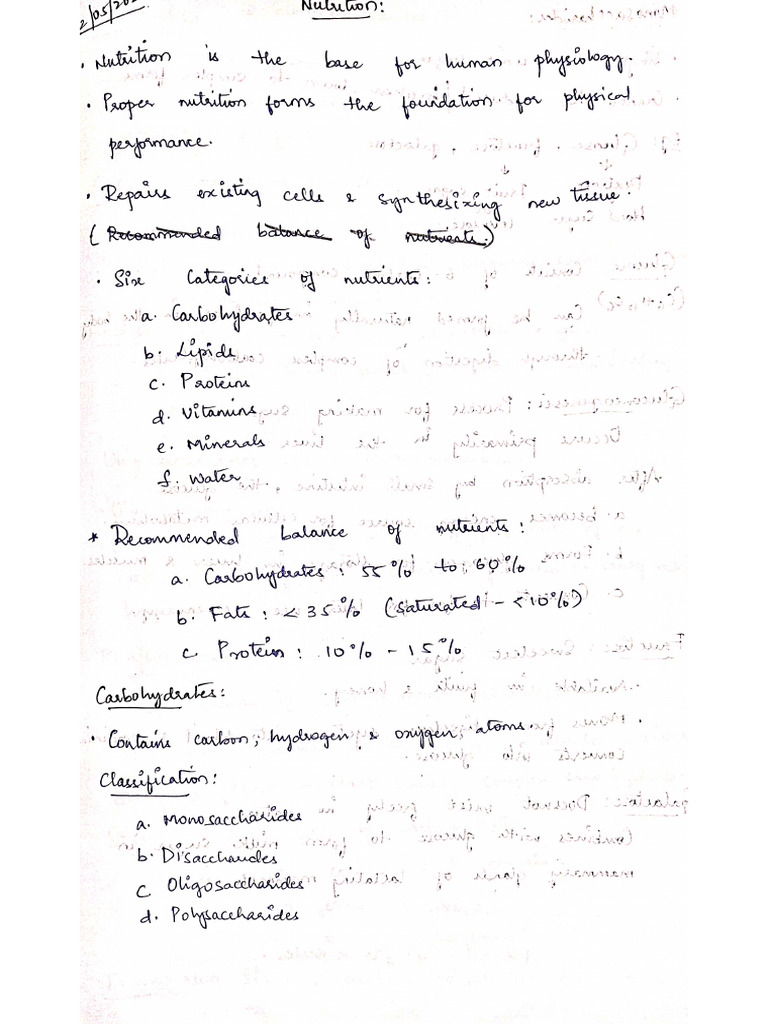 Exercise Physiology Notes | PDF