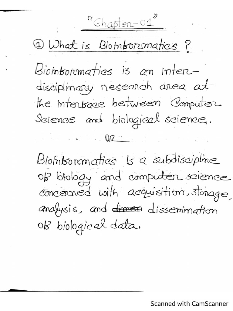 Bioinformatics 01 | PDF