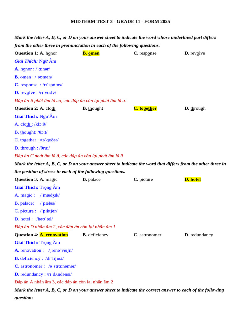 Midterm Test 3 | PDF