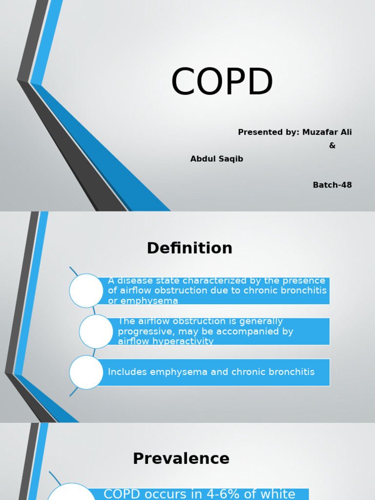 COPD final | PDF | Chronic Obstructive Pulmonary Disease | Bronchitis