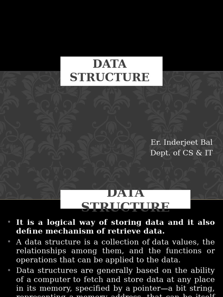 Data Structure Er. Inderjeet Bal | PDF | Queue (Abstract Data Type) | Pointer (Computer Programming)