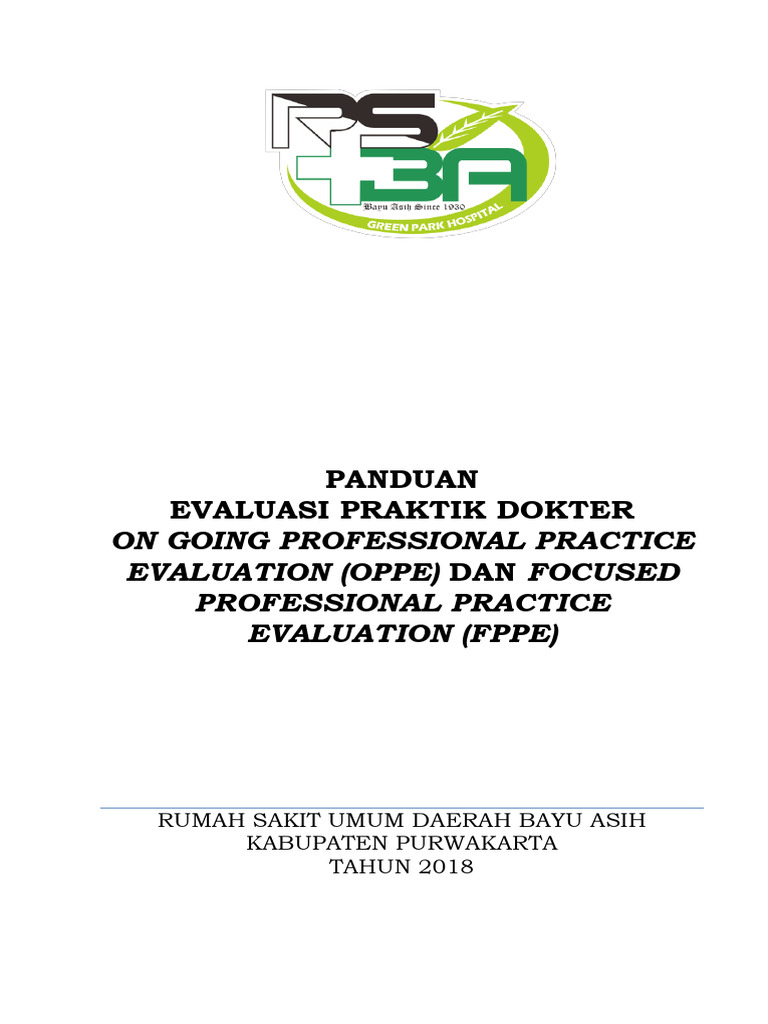 Panduan - Evaluasi Praktik Dokter (Oppe Dan Fppe) | PDF