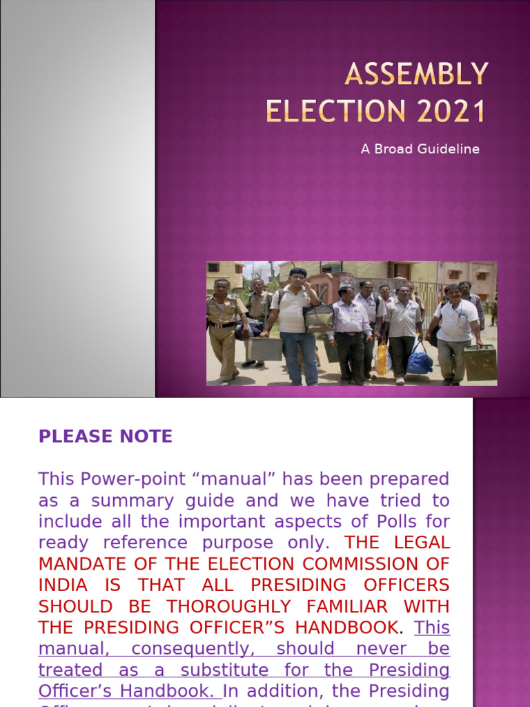 Assembly Election 2021-Theory-1 | PDF | Identity Document | Voting