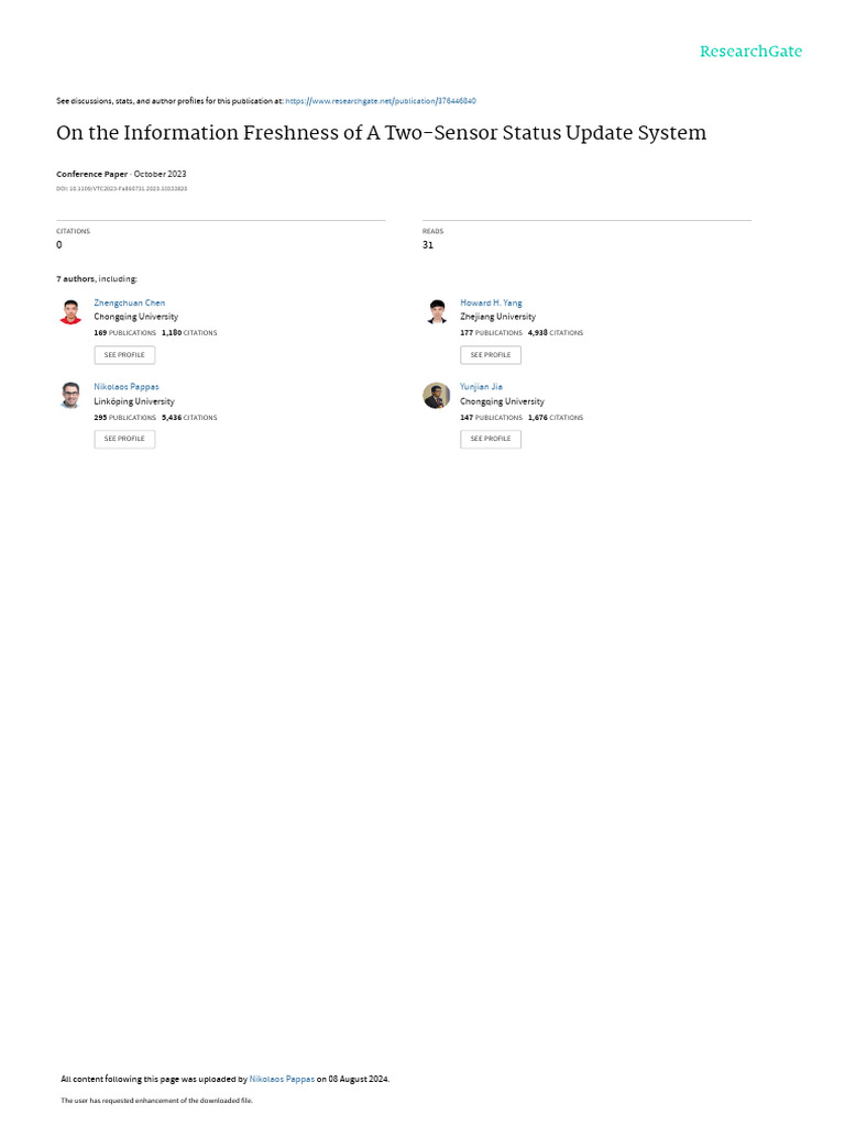 On_the_Information_Freshness_of_A_Two_Sensor_Status_Update_System | PDF ...
