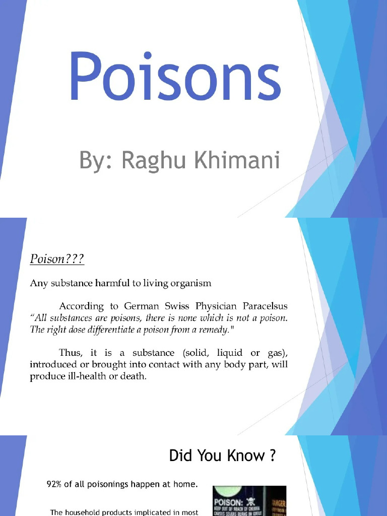 Poisons | PDF