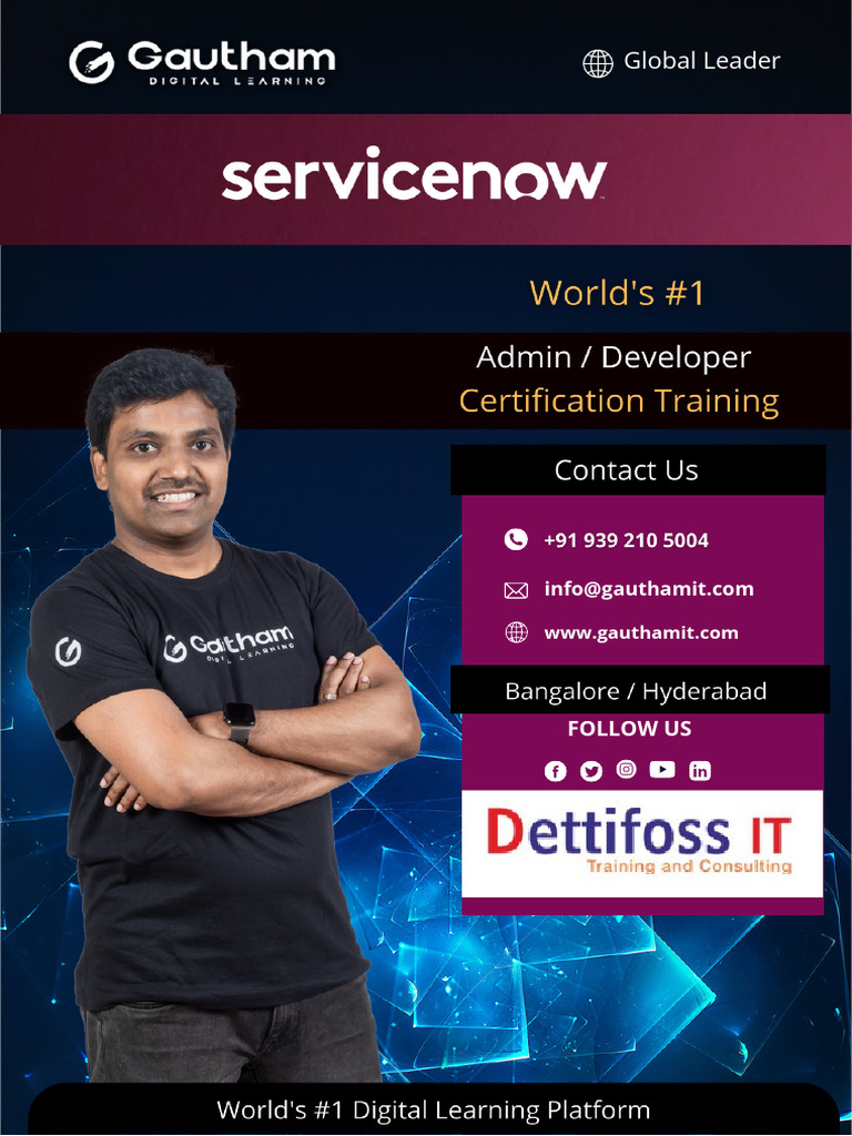 Servicenow Full Course Content by MR - Srinivas Sunkara Satya | PDF ...