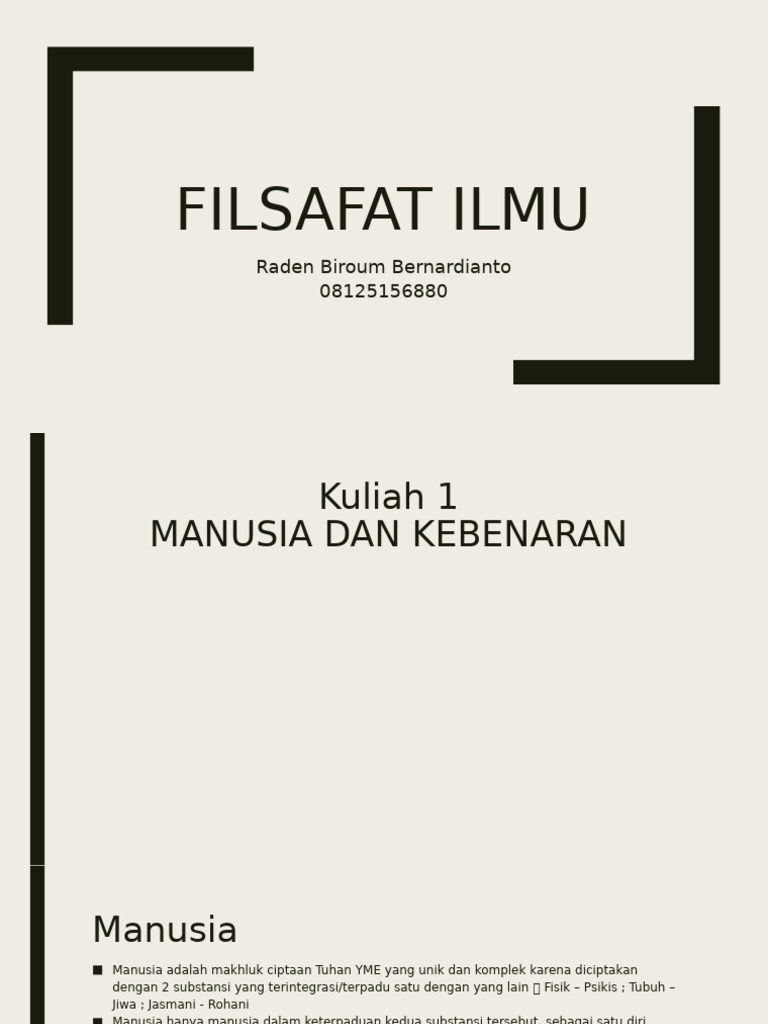 Kuliah Filsafat Map | PDF