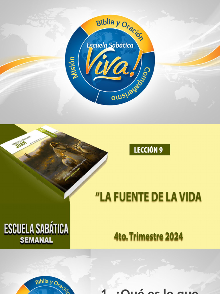 PREGUNTAS LECCIÓN 9 - 4T - La Fuenta de La Vida | PDF | Salvación | Jesús