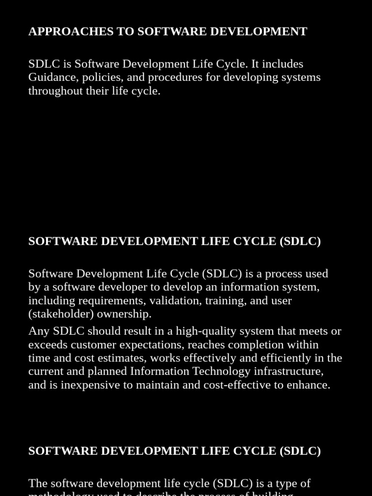 02-Approaches To System Development | PDF | Software Development Process | Computer Engineering