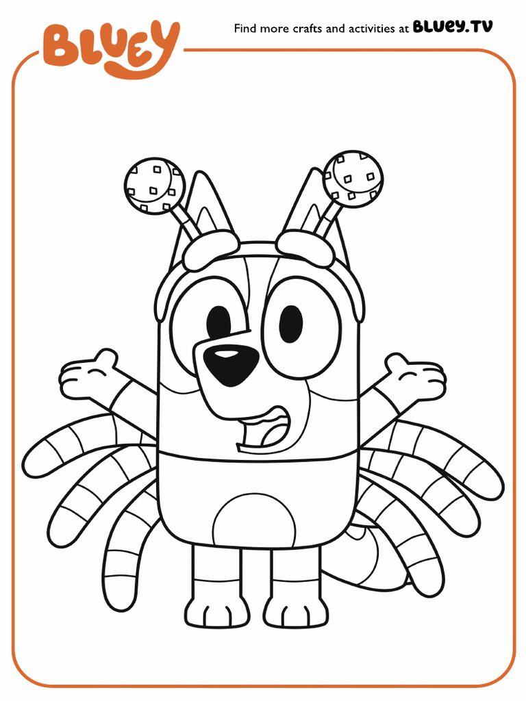 Coloring Kids Bluey | PDF