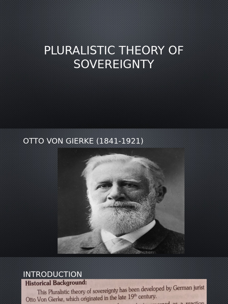 Pluralistic Theory of Sovereignty | PDF