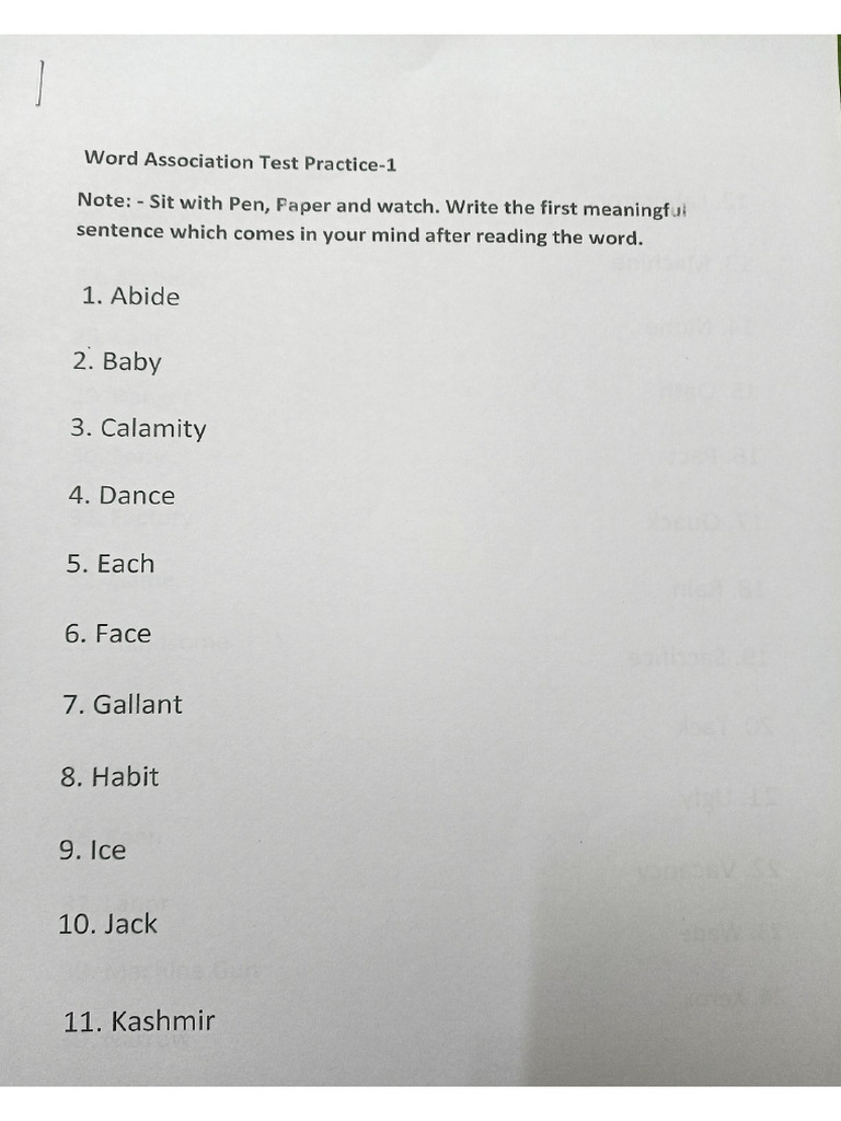 WAT Practice 1 | PDF