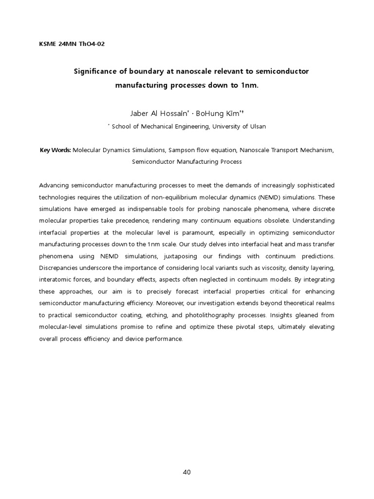 Significance of Boundary at Nanoscale Relevant To | PDF