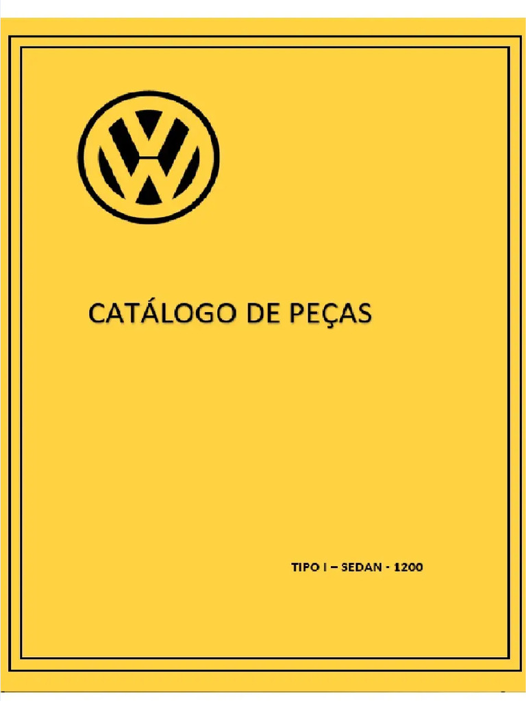 Catalogo de Pecas VW Fusca 1200 | PDF