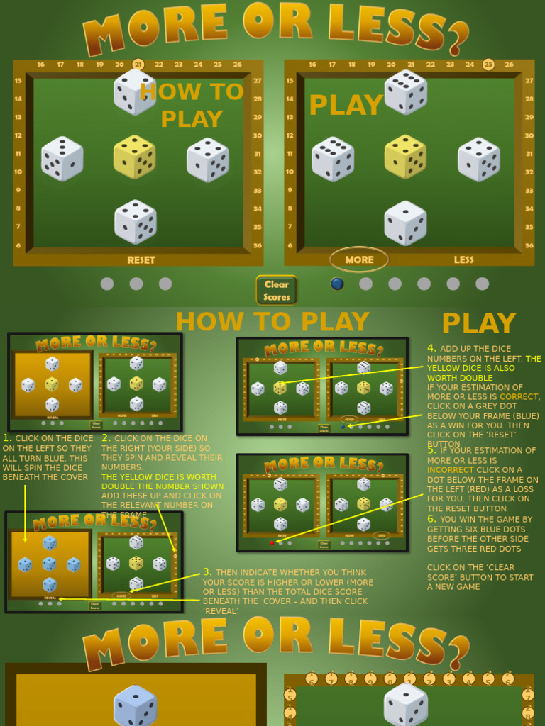 How to Play the Dice Game | PDF