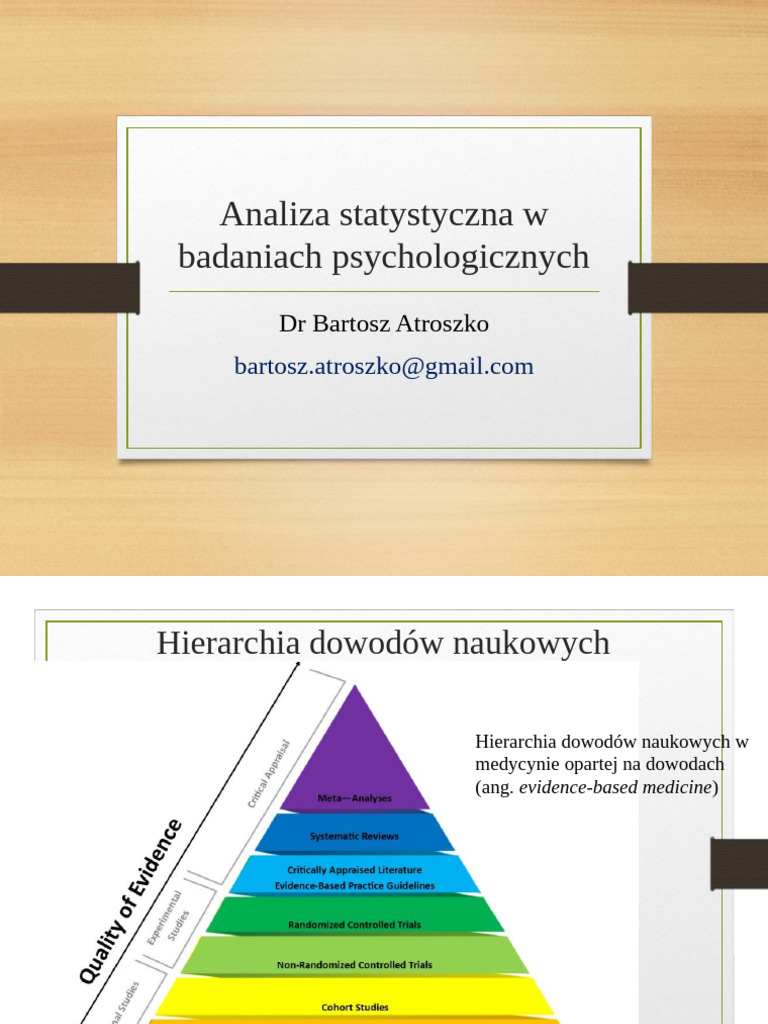 Prezentacja NR 12 - Hierarchia Dowodów Naukowych | PDF