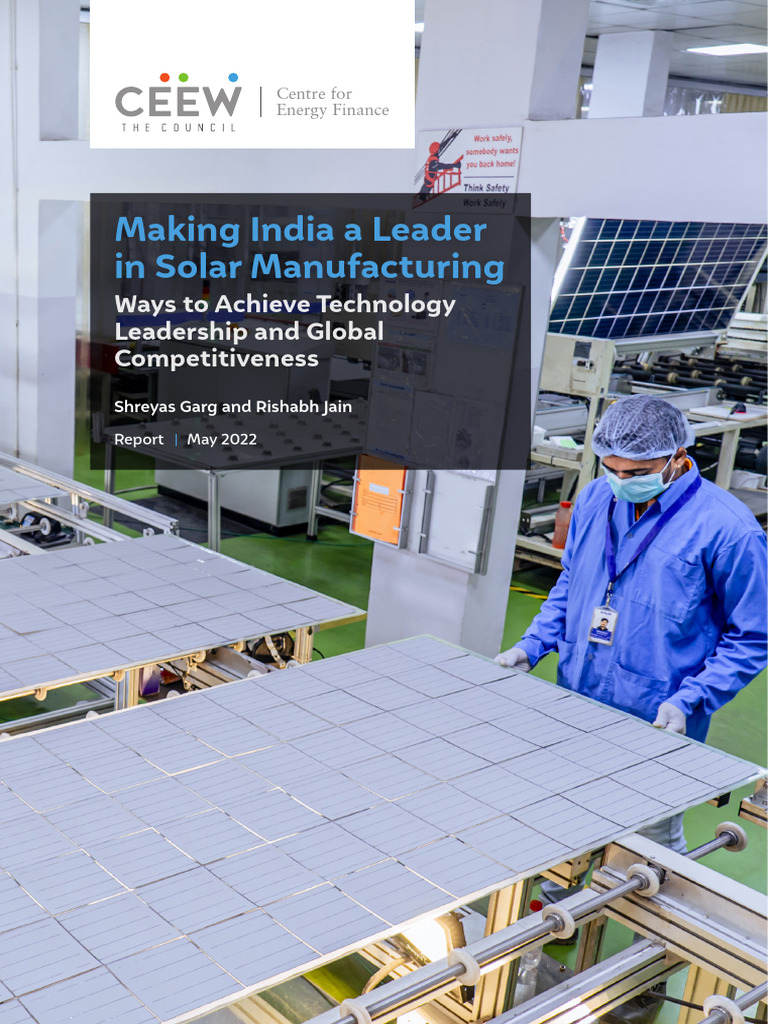 CEEW-Making-India-a-Leader-in-Solar-Manufacturing | PDF | Doping ...