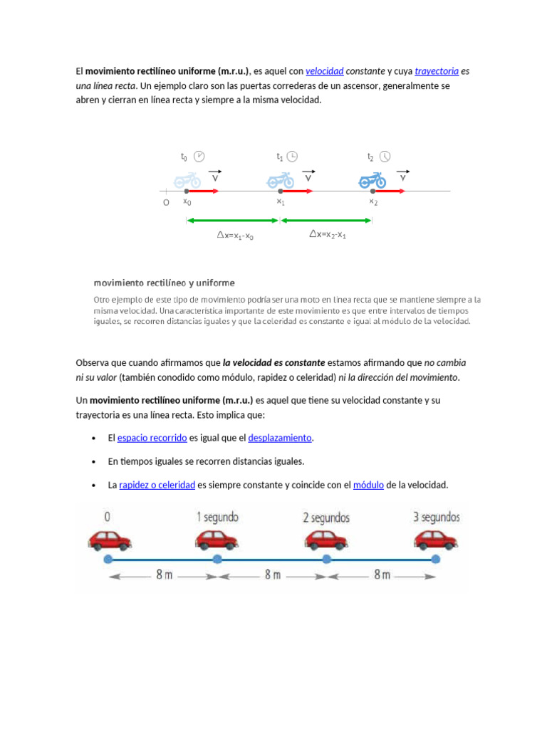 Guía de Movimientos en Física | PDF | Velocidad | Aceleración