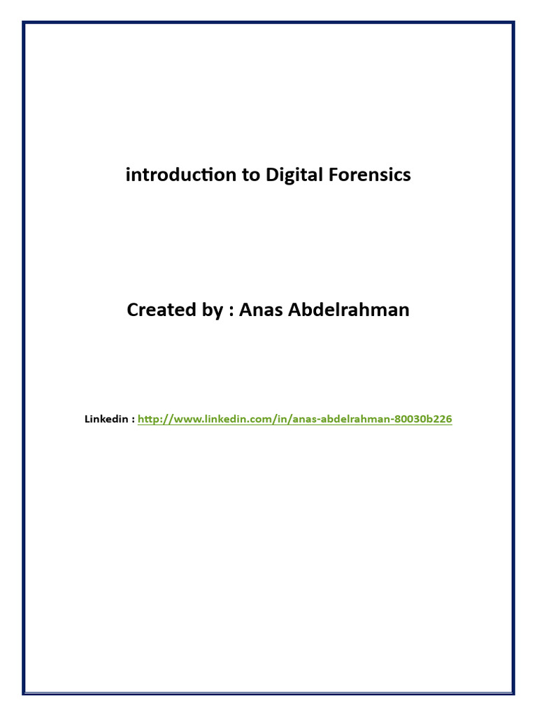 ECDFP _ Intro to Digital Forensics | PDF