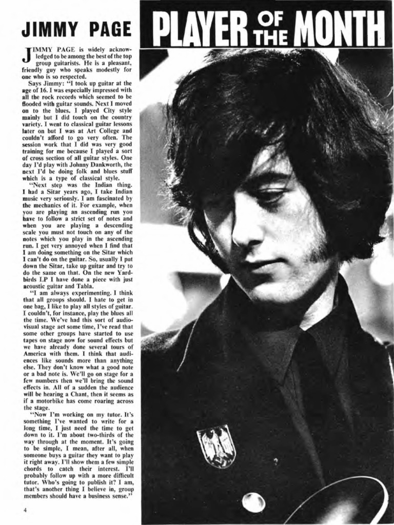 Jimmy Page: Guitar Styles & Innovations | PDF | Recorded Music | Rock Music
