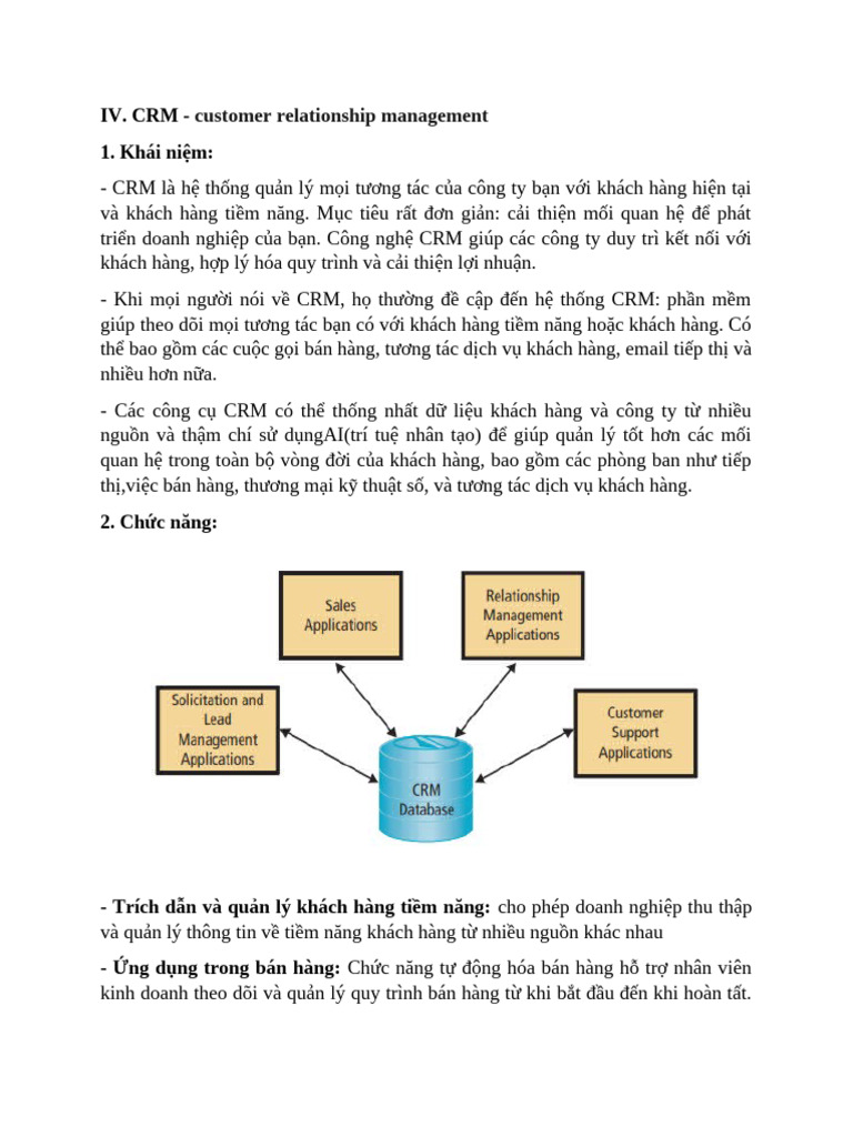 CRM - Customer Relationship Management | PDF