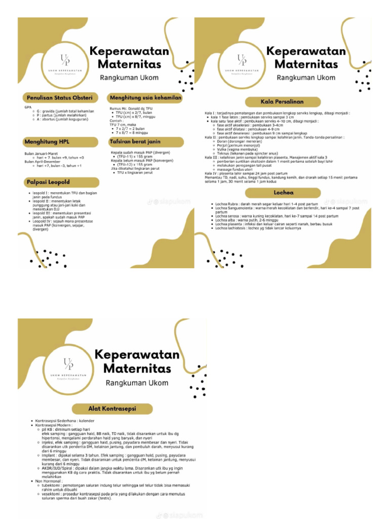 KEP. MATERNITAS | PDF