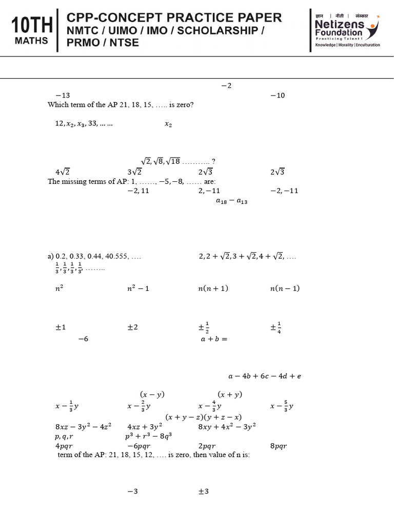 Arithmetic Progressions 2 | PDF | Mathematics