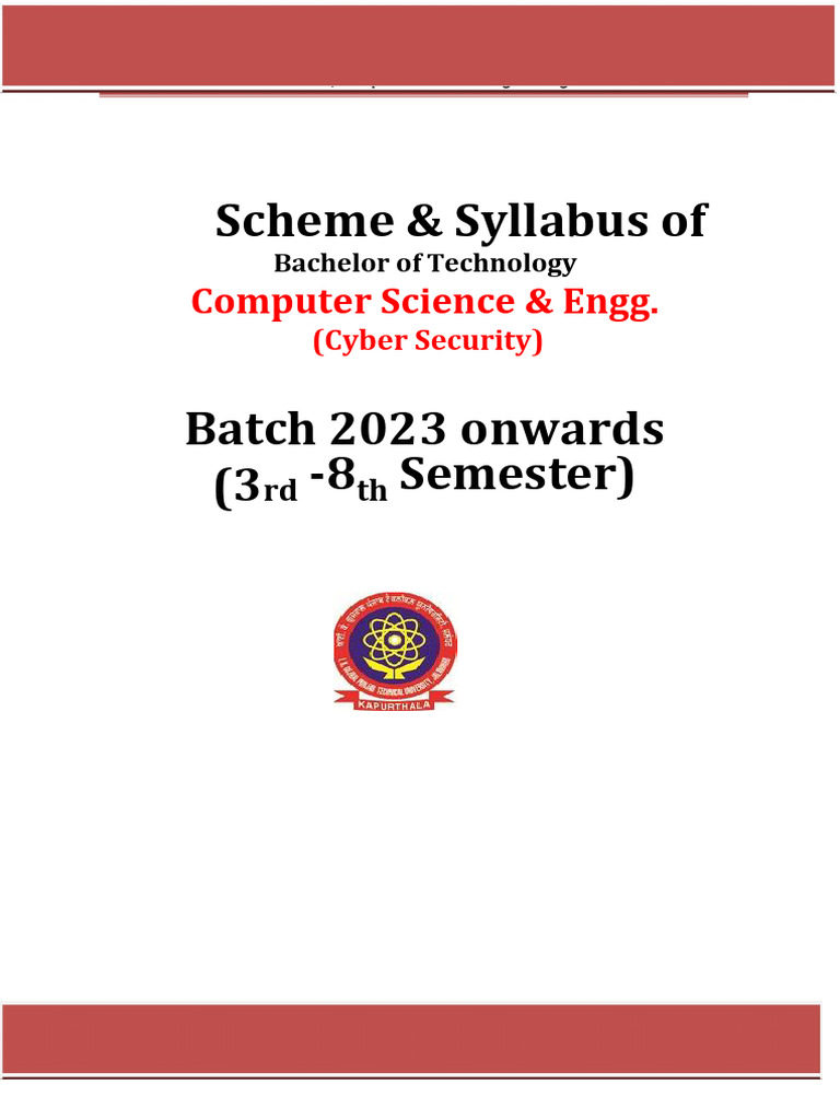 Revised_B_Tech_Computer-Science-Engg.-Cyber-Security-upto-8th-Sem.-batch-2023-onwards | PDF ...