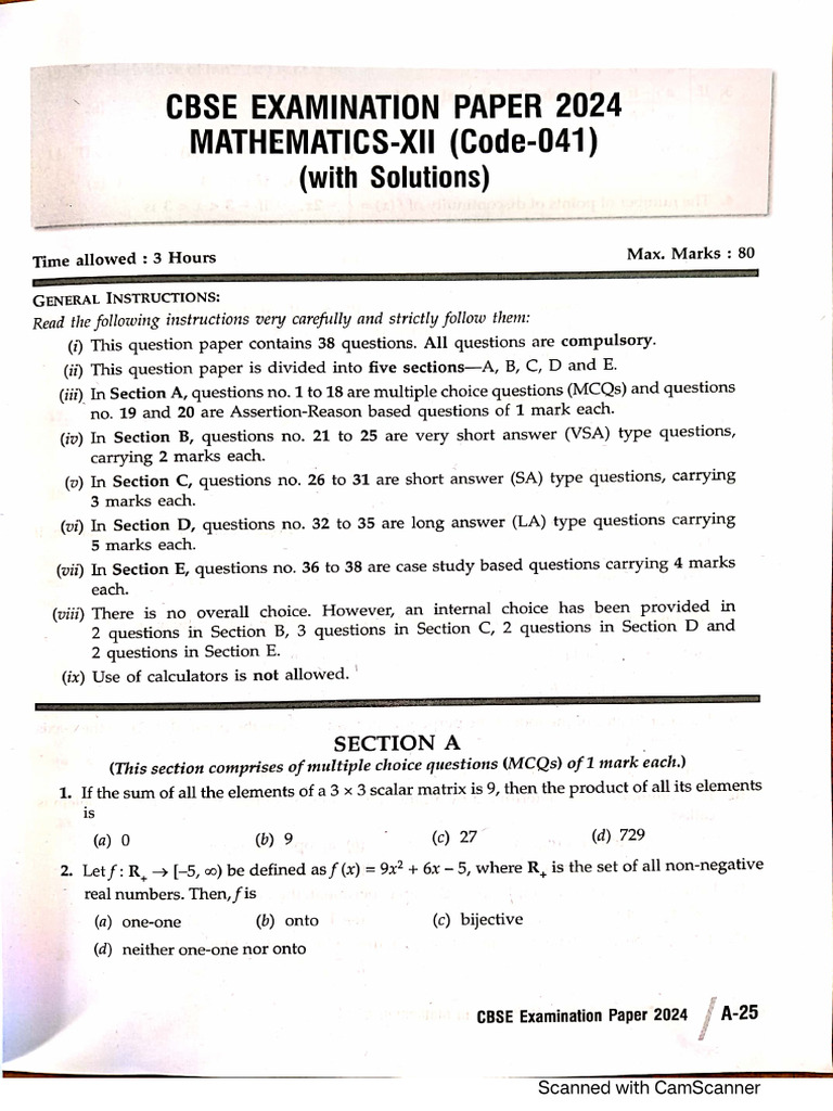 Sample Paper-2 (Xii) | PDF