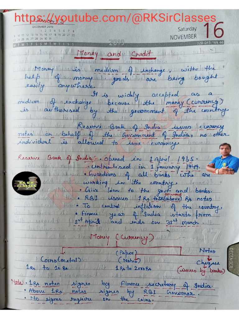 03- Money and Credit (Economics) CBSE Class-10th NOTES | PDF