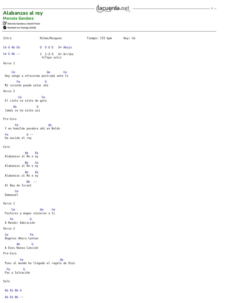 ALABANZAS AL REY | PDF