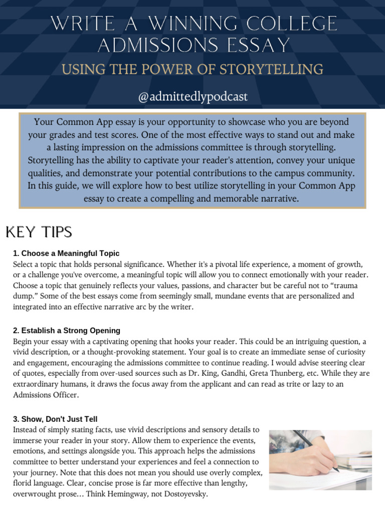 writing-a-winning-college-admissions-essay-2 | PDF | Storytelling ...
