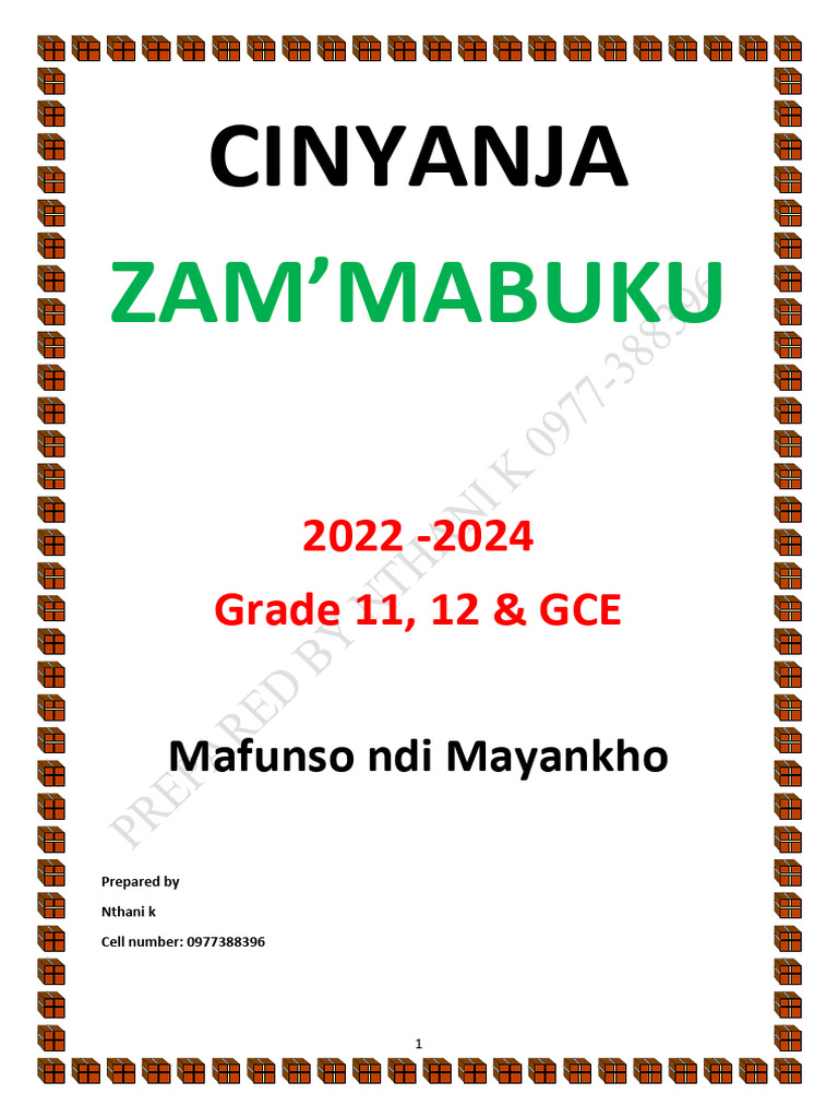 ZAM'MABUKU_(2023-_2024) | PDF | Malawi | Zambia